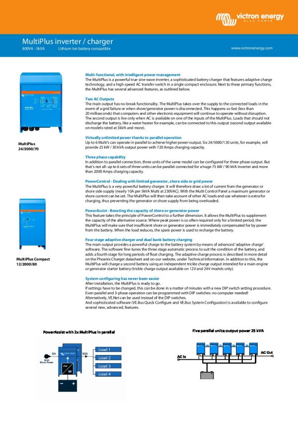 Multiplus 24/3000/70-16 – Solar Equipment