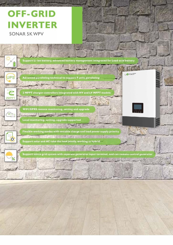 Luxpower 5KW Solar Inverter SNA5000 – Solar Equipment